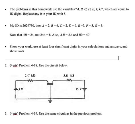 Solved Determine The Equation For The Load Line Of The Chegg Com