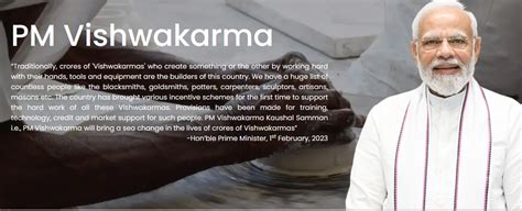 Pm Vishwakarma Yojana 2025 Eligibility List Online Application Form