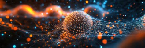 Detailed 3d Visualization Of A Virus Structure Illustrating Capsid Spikes And Glowing Rna