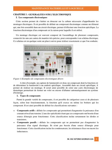 Composants Électroniques Essentiels Pdf Résistance Composant
