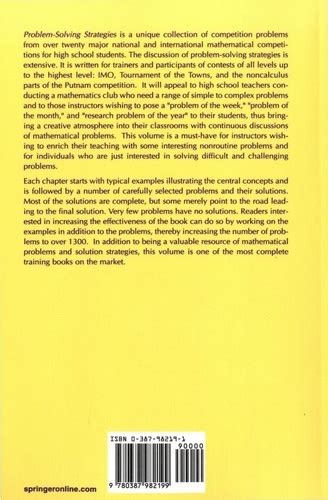 Problem Solving Strategies De Arthur Engel Grand Format Livre Decitre