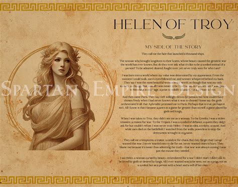 Their Side Of The Story Helen Of Troy Ancient Greek Mythology Story