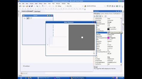 C Windowsform Working With The Toolbar Youtube