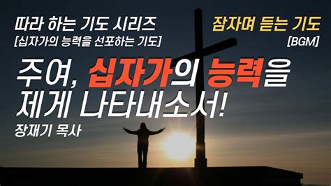 따라하는 기도시리즈 119 십자가의 능력을 선포하는 기도 잠자며 듣는 기도 장재기 목사 은혜 받은 기도 내용을 댓글로 남겨 주세요 Bgm Youtube