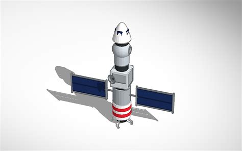 3d Design 3d Spaceship Model For Mars Mission Tinkercad