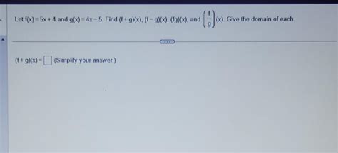 Solved Let F X X And G X X Find Chegg Com