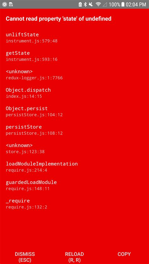 React Native Can T Call GetState In Version Stack Overflow