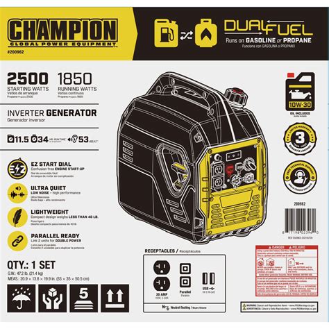 Champion 2500w Dual Fuel Recoil Ultra Quiet Inverter Generator Do It Best