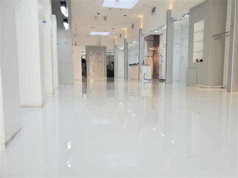 White Epoxy Floor Coating Flooring Tips