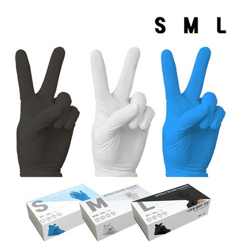 파우더프리 터치 가능 니트릴 S M L 주방 위생 요리 식품 청소 다목적 다용도 니트릴 블렌드 장갑 매 티몬