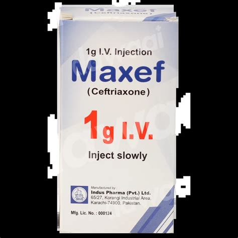 Maxef 1gm Inj — Dawaai Uses Side Effect Price In Pakistan