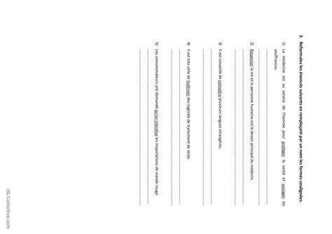 Nominalisation Pratique De La Gramma… English Esl Worksheets Pdf And Doc