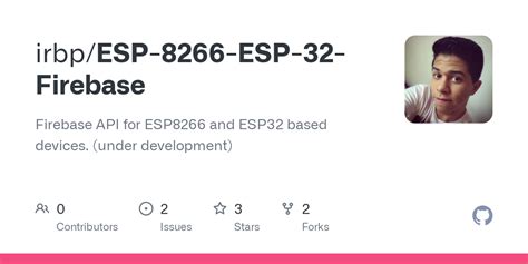 Github Irbpesp 8266 Esp 32 Firebase Firebase Api For Esp8266 And Esp32 Based Devices Under