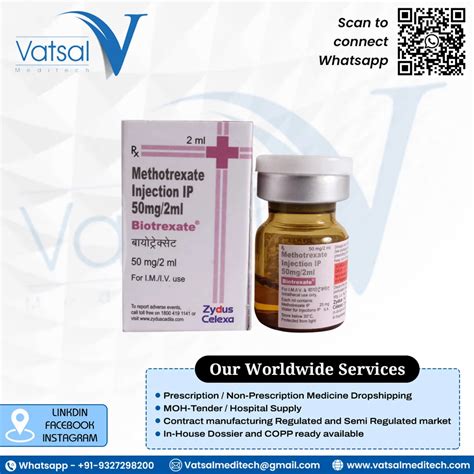 Methotrexate Biotrexate 15mg Injection At Rs 780 Vial Methotrexate Injection In Surat Id