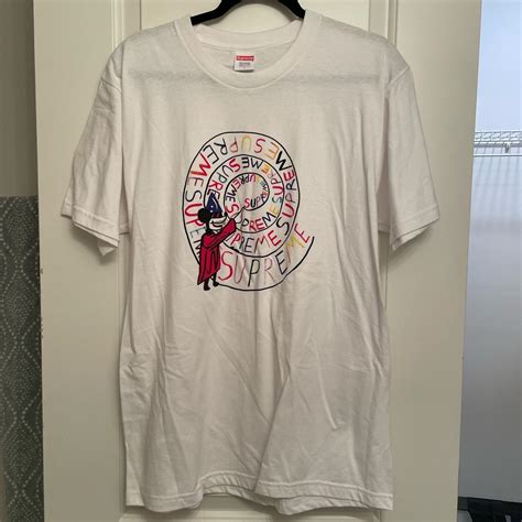 Supreme X Joe Roberts Swirl Mickey Mouse Tee Size L Depop