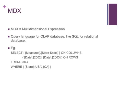 multidimensional analysis pptx databases computer software and