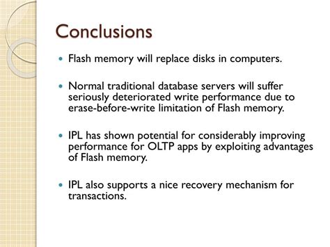 ppt design of flash based dbms an in page logging approach