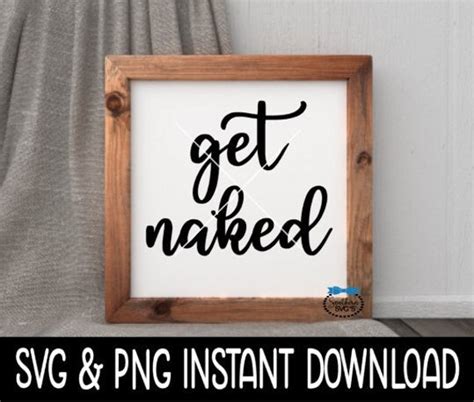 Get Naked SVG File Get Naked PNG File Farmhouse Bathroom Etsy