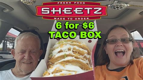 Sheetz 6 For 6 Taco Box Review Foodreview Honestfoodreviews Fastfood Fastfoodreview Youtube