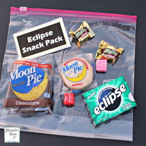 Eclipse Snack Ideas And Printable Snack Bag Tag