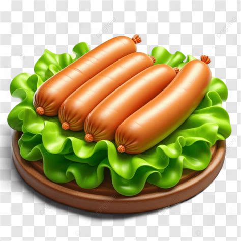 맛있고 식욕을 돋우는 배열을 보여주는 깨끗한 흰색 배경에 양상추를 곁들인 핫도그 3개 클립 아트 깨끗한 흰색 배경에 양상추를 곁들인 핫도그 3개 클립 아트 맛있고 식욕을