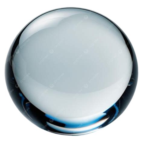A Smooth Reflective Glass Sphere With Cloudy White Interior And Dark