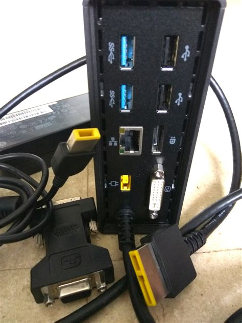 Thinkpad Onelink Pro Dock As New With Original Lenovo W Power Supply Usb Ports Vga