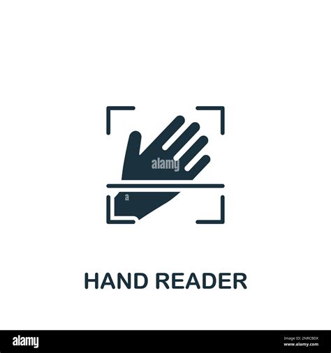 Hand Reader Icon Monochrome Simple Sign From Security Collection Hand