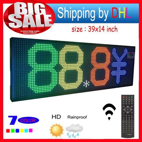 7 Color Message Board Remote Control Programmable Scrolling Message Led