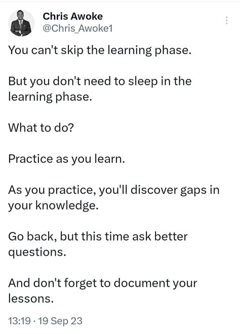 chris awoke on linkedin the learning phase prepares you for the