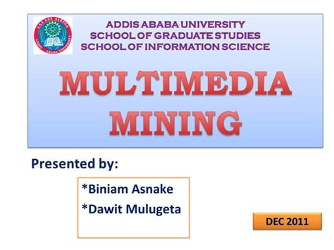 multimedia mining ppt