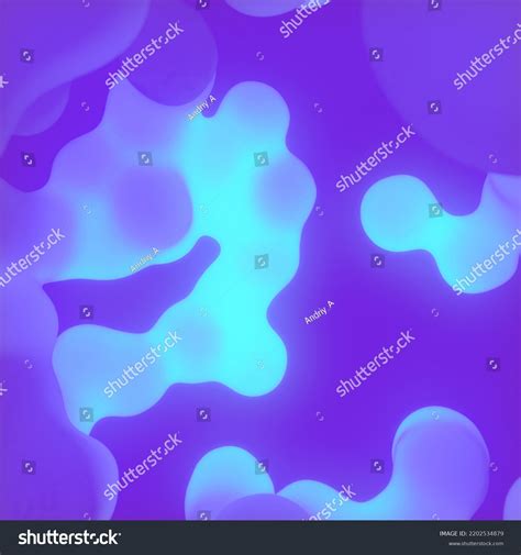 Floating Glowing Liquid Blobs Look Like Stock Illustration 2202534879
