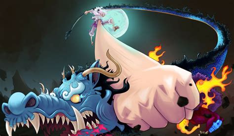 Luffy Gear 5 Vs Kaido Epic One Piece Anime Showdown Hd Wallpaper By