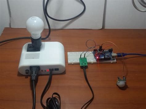 Motion Sensor With Arduino Controlling Ac Lamp Arduino Motion Sensor