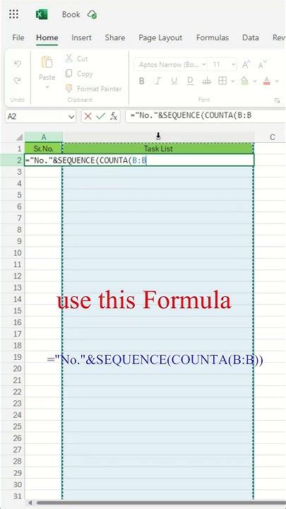 How To Add Auto Sequence In Excel Excel Shortcut Excel