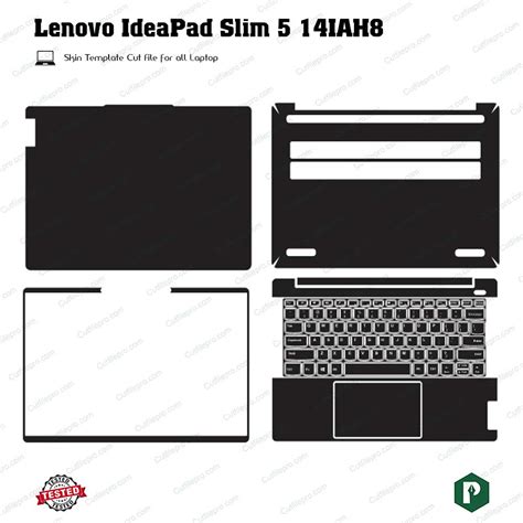 Lenovo IdeaPad Slim IAH Cut File Skin Template Vector
