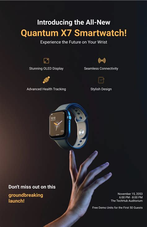 Free Product Launch Poster Template To Edit Online