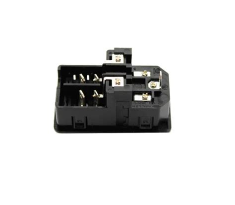 C Male Socket Panel Ac Power Socket With Fuse And Rocker Switch Female Ac Power Connector Ac