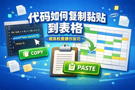代码如何复制黏贴到表格 代码如何复制黏贴到表格