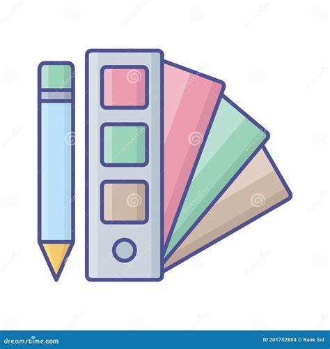 Color Chart Vector Icon Which Can Easily Modify Or Edit Stock Vector