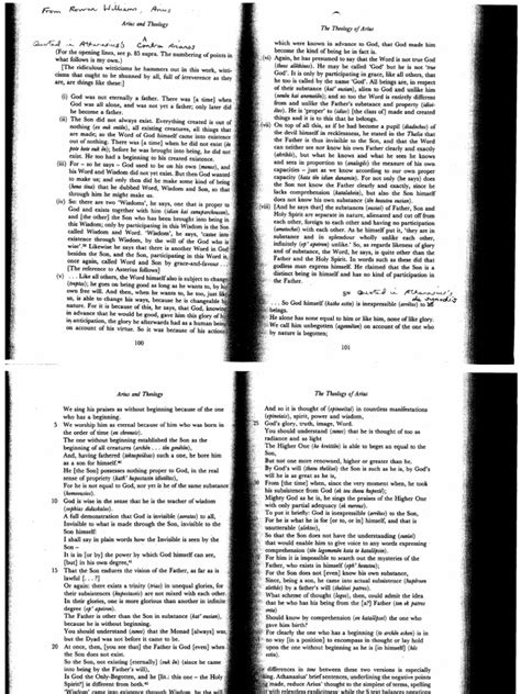 Arius And Williams Pdf