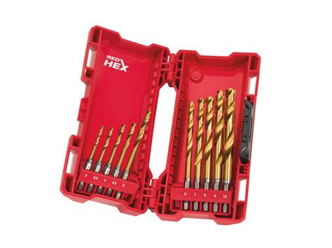 Milwaukee Vrtáky Do Kovu Red Hex Shockwave™ Hss Tin Sady Nářadí Šátek Profi Nářadí