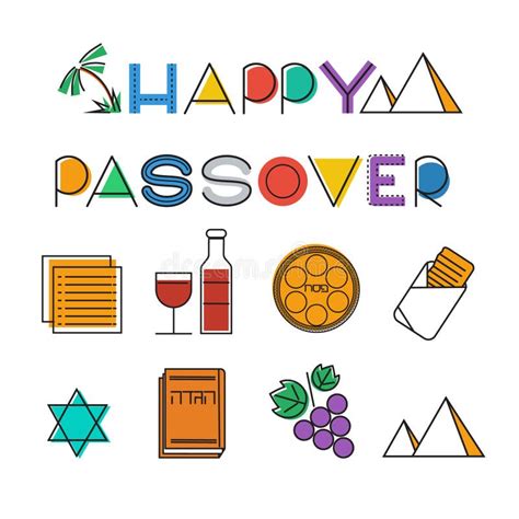 Passover Elements Seder Plate Stock Illustrations 37 Passover