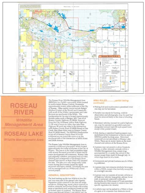Roseau River Wma Map Pdf