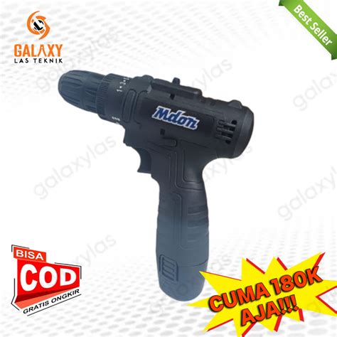 Jual Mdon Cordless Drill Set 12v Bor Set Cordless Bor Baterai Besi
