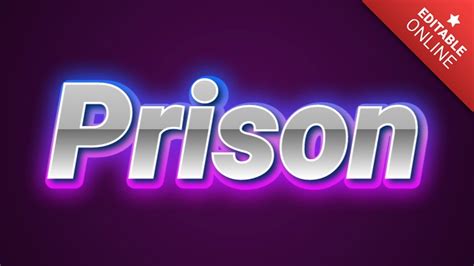Prison Karaoke 3d Text Effect Generator