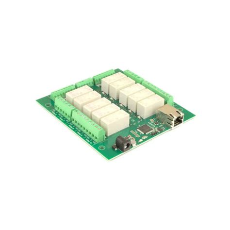 módulo de relé ethernet devantech eth1610 robotshop