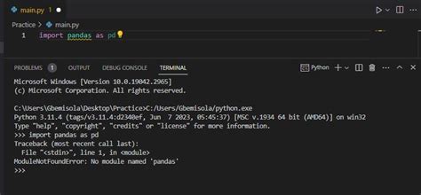 gbemisola adekoya on linkedin importing python libraries in vs code