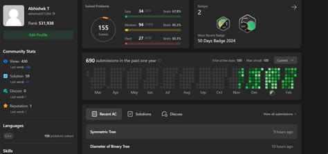 Day 58 Of 365daychallenge On Leetcode Abhishek T Posted On The