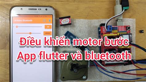 Điều Khiển 1 Motor Bước Qua Bluetooth Dùng App Flutter Youtube